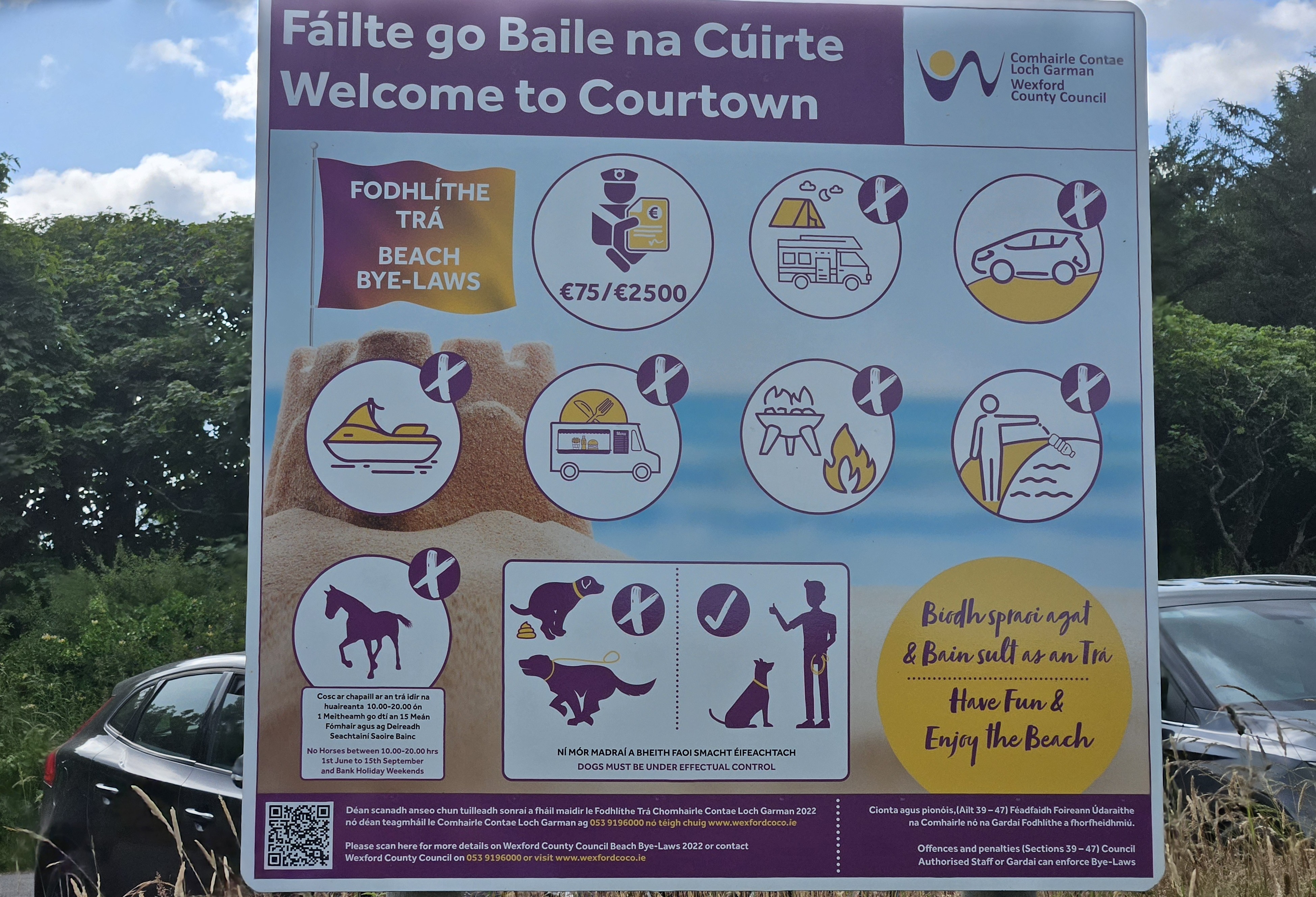 Signs of the times at Courtown! – WexfordLocal.com